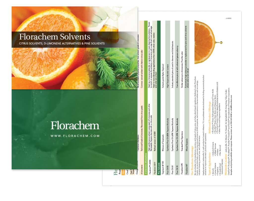 Florachem Solvents Brochure Design (Flyer) - Jacksonville