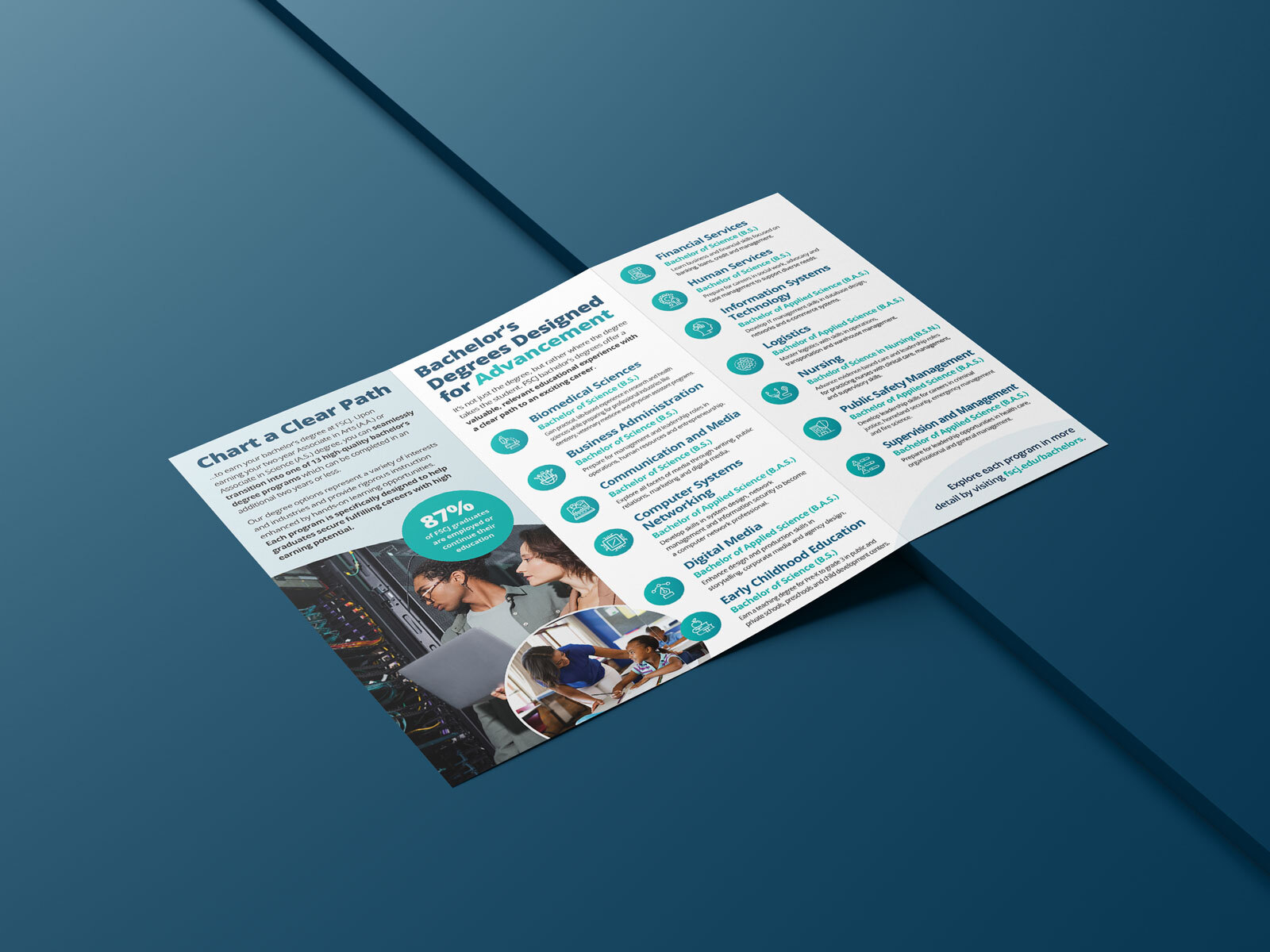 FSCJ: Creative Branding Design Brochure in Jacksonville